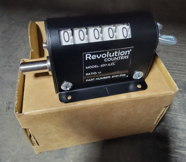 COUNTER, ROTARY,5 DIG,CL,L/S - Jet-Vac Equipment Company